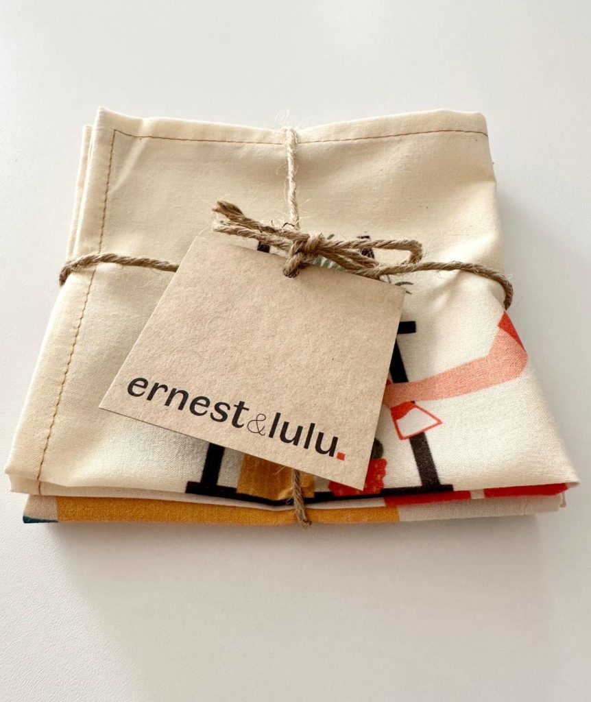 Mouchoirs en tissu bio – collection janie&luke - ernest&lulu